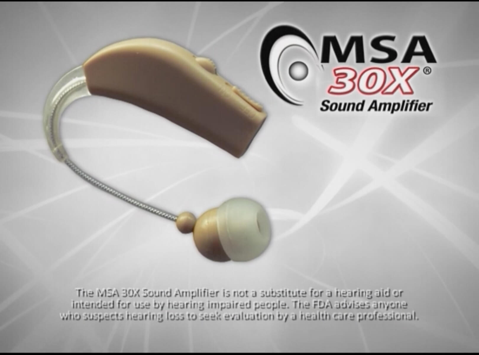 MSA 30x® Sound Amplifier - Behind The Ear - Up to 8 hours